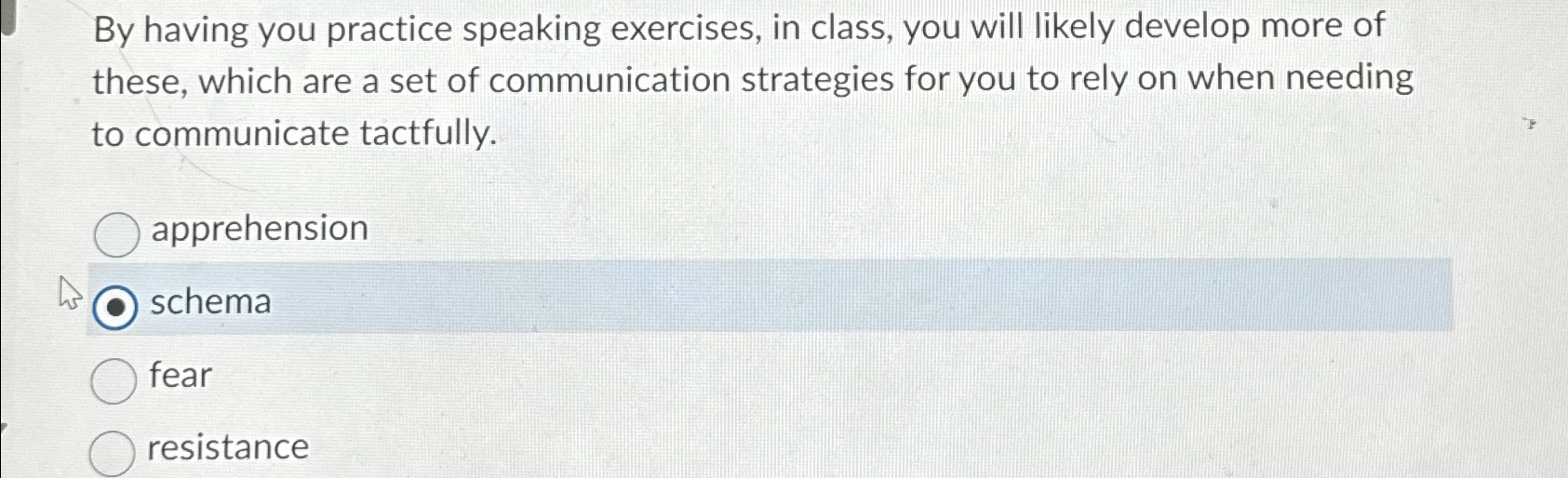 Solved By having you practice speaking exercises, in class, | Chegg.com