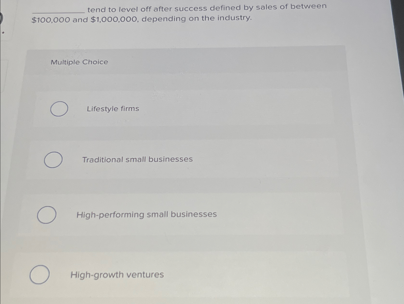 Solved tend to level off after success defined by sales of | Chegg.com