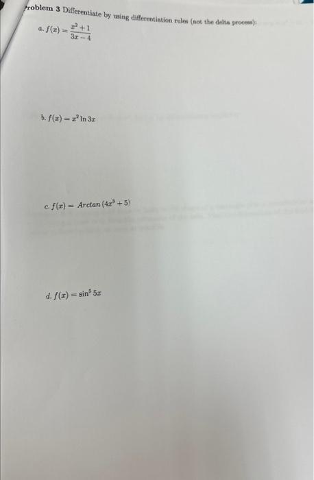 Solved Problem 1 Find: a. limx→∞5−2x2x2−3 b. limx→45−2x2x2−3 | Chegg.com