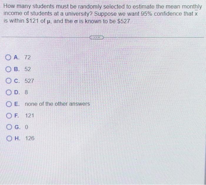 How many students must be randomly selected to | Chegg.com