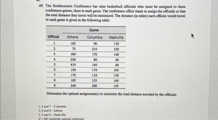 49. The Southeastern Conference has nine basketball | Chegg.com