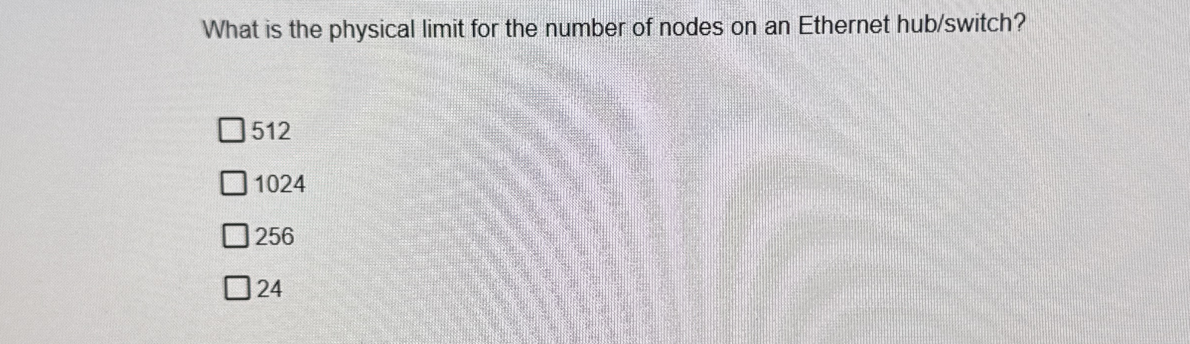Solved What is the physical limit for the number of nodes on | Chegg.com
