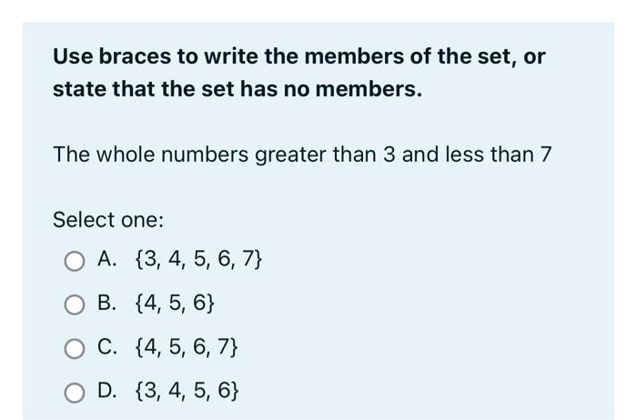 Solved Use Braces To Write The Members Of The Set Or St 