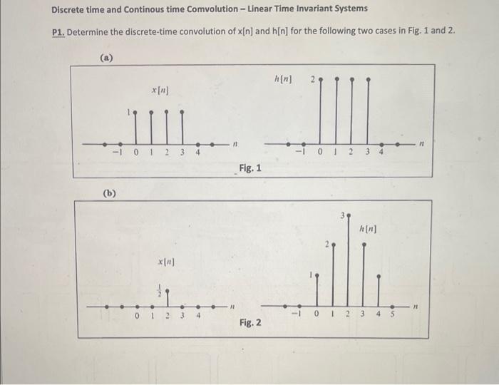 Solved Discrete time and Continous time Comvolution - Linear | Chegg.com