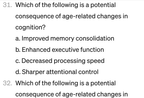 Solved Which of the following is a potential consequence of | Chegg.com