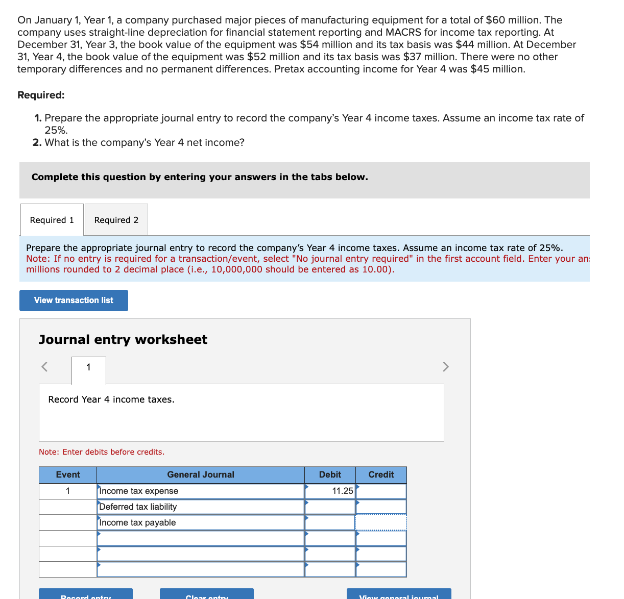 Solved On January 1, ﻿Year 1, ﻿a company purchased major | Chegg.com