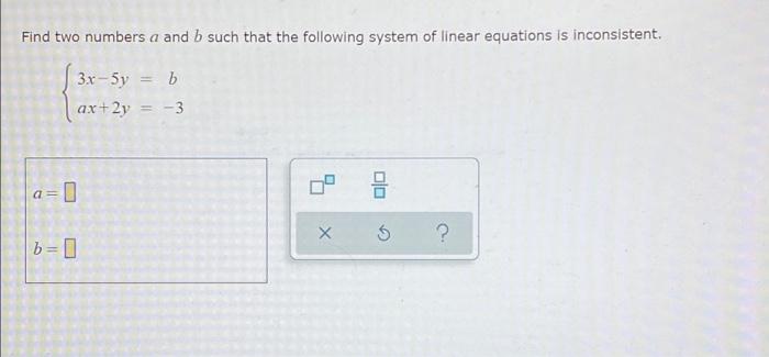 Solved Find two numbers a and b such that the following | Chegg.com