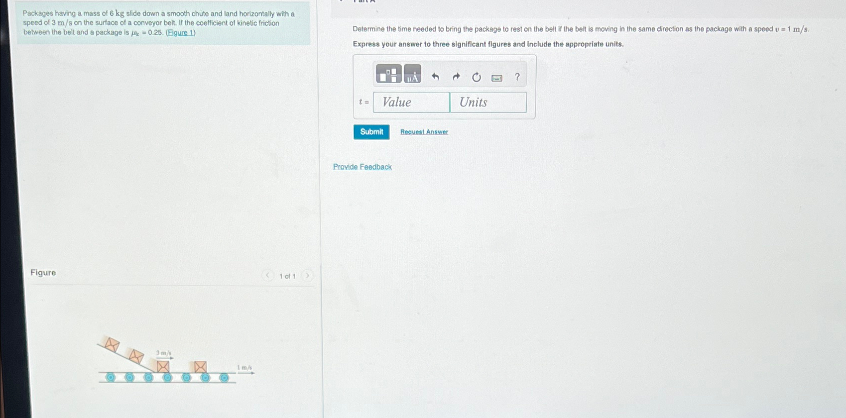 Packages having a mass of 6kg ﻿slide down a smooth | Chegg.com