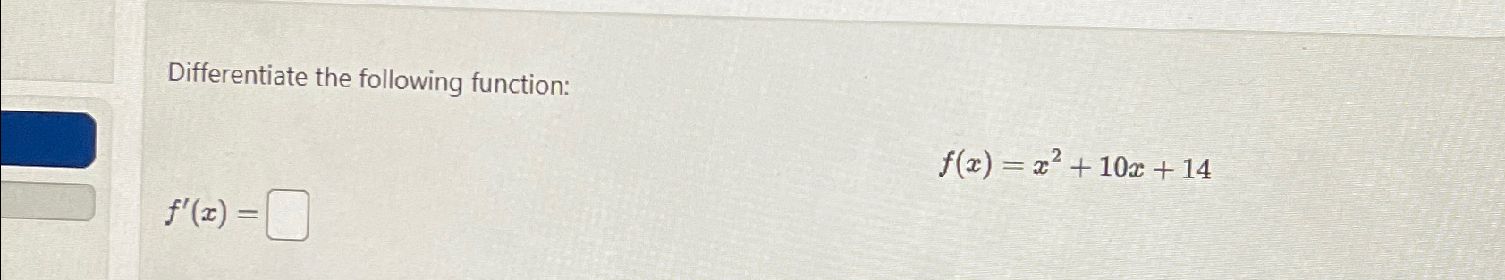 Solved Differentiate the following | Chegg.com