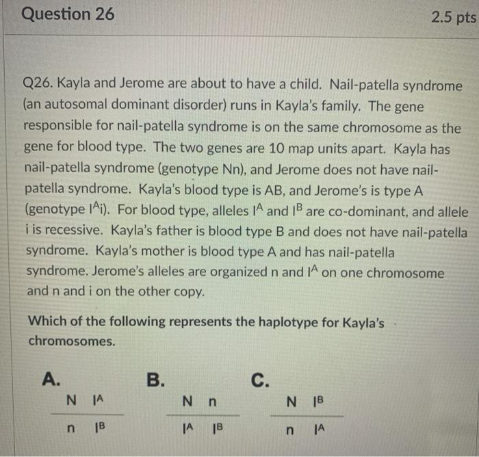 Solved Question 26 2.5 pts Q26. Kayla and Jerome are about | Chegg.com