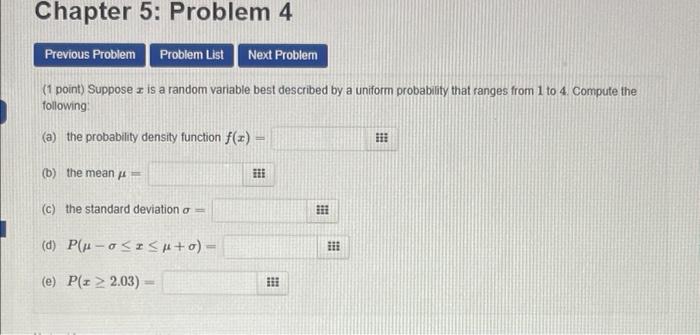 Solved Chapter 5 Problem 4 Previous Problem Problem List 1281