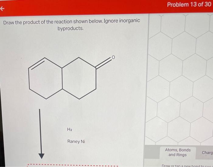 Solved Draw the product of the reaction shown below. Ignore | Chegg.com