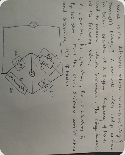 Solved What is the difterence behween wheat stone bridge ξ | Chegg.com