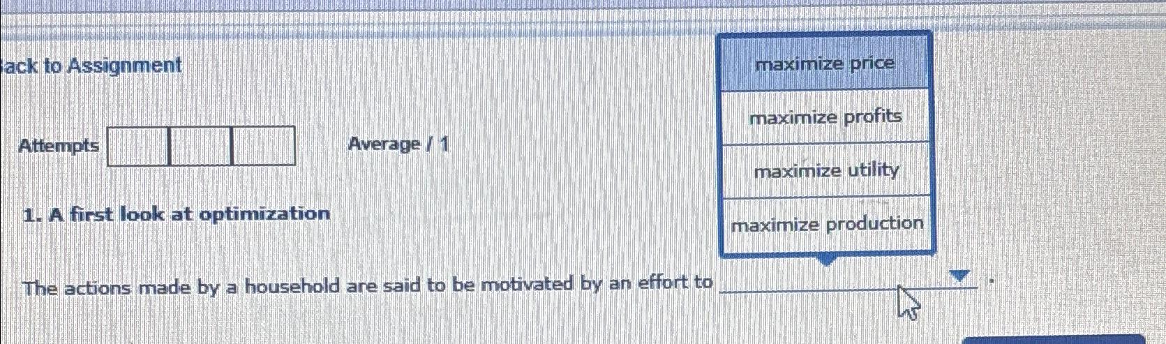 Solved A first look at optimization\table[[maximize | Chegg.com
