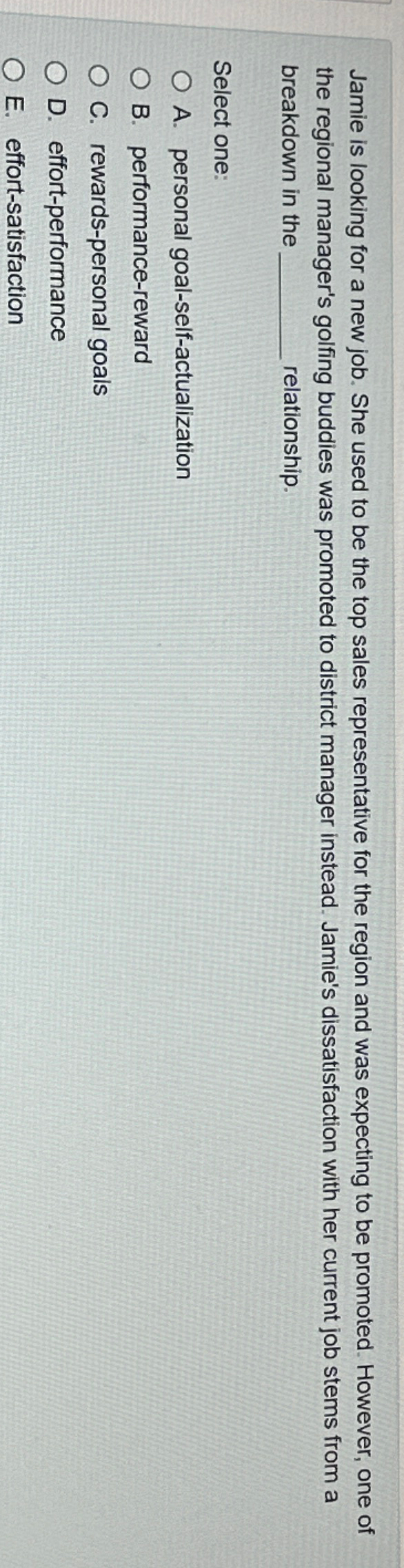 Solved Jamie is looking for a new job. She used to be the | Chegg.com