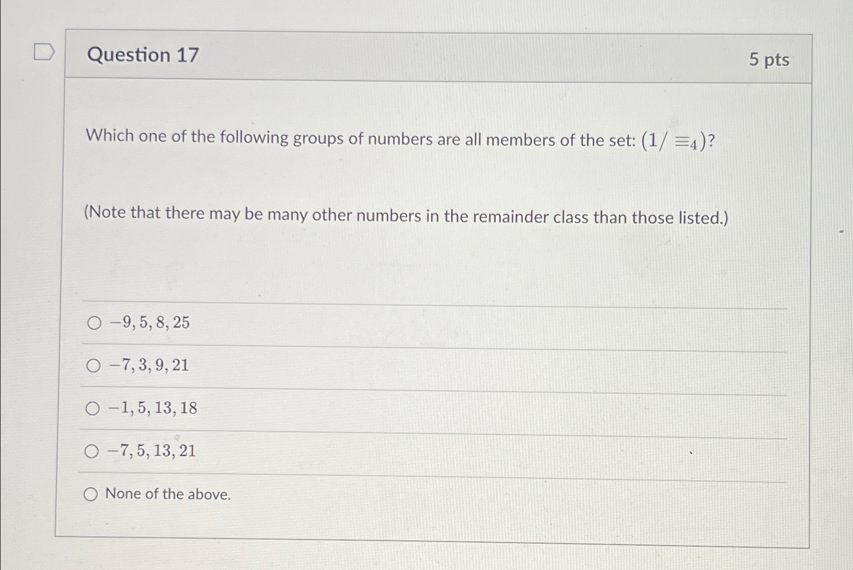 Solved Question 175 ﻿ptsWhich one of the following groups of | Chegg.com