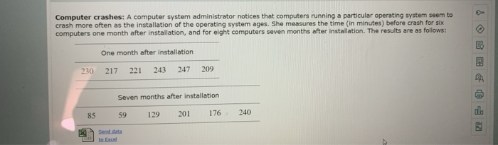 Solved Computer crashes: A computer system administrator | Chegg.com