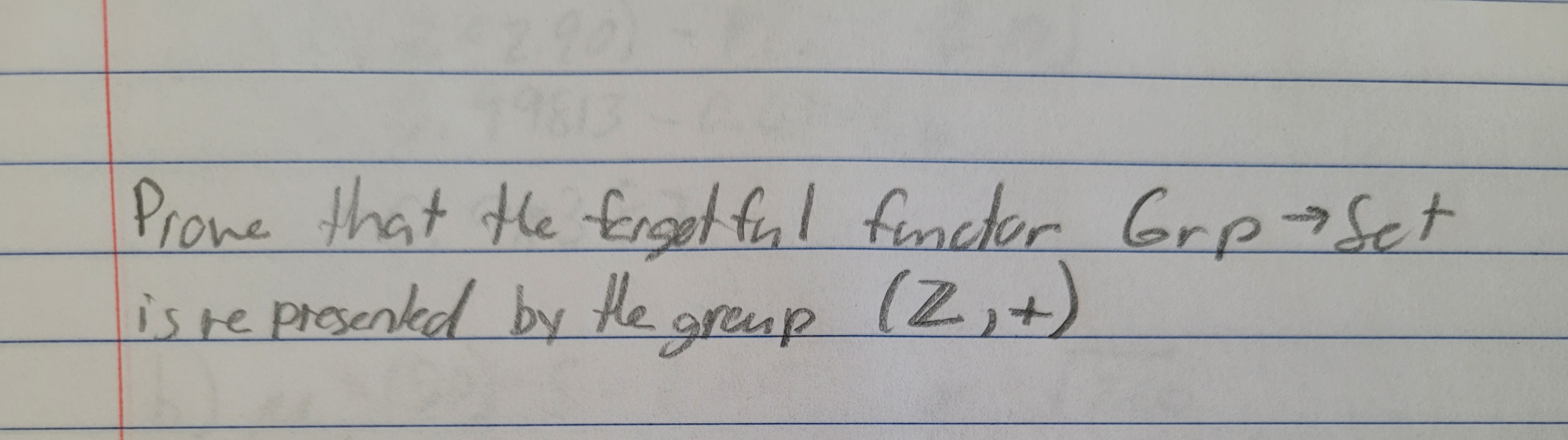 Solved Prove that the Erget ful functur Grp → ﻿Setis re | Chegg.com