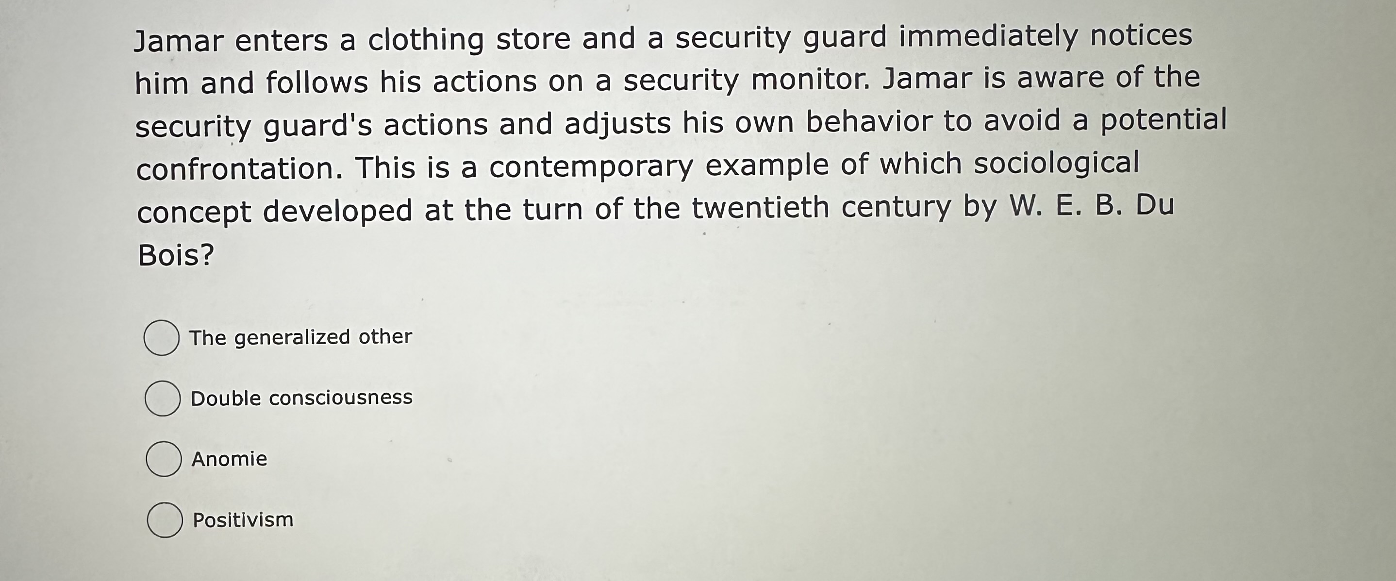 Solved Jamar enters a clothing store and a security guard | Chegg.com