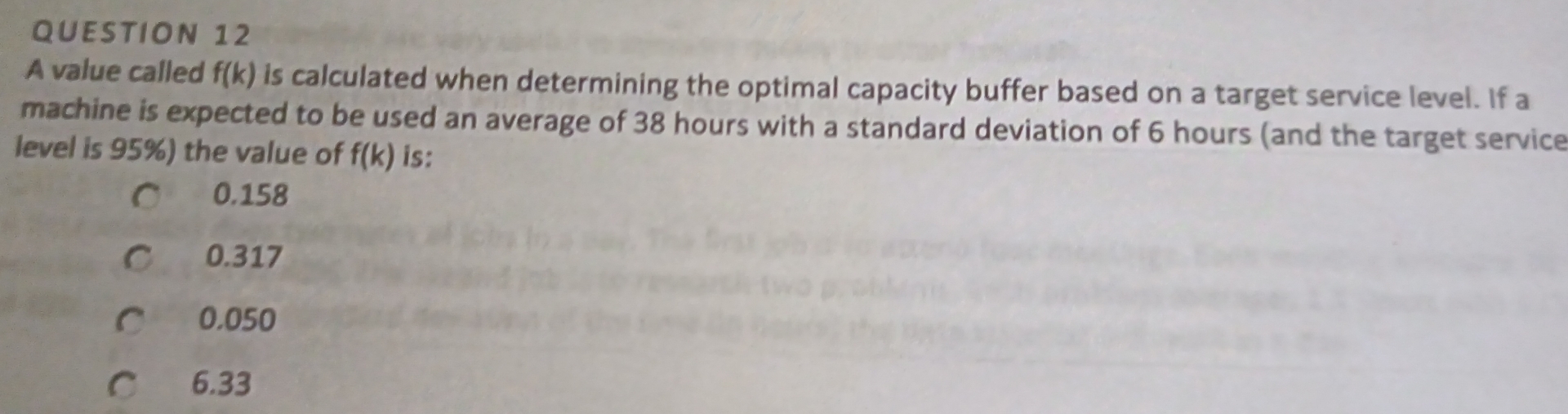 Solved QUESTION 12A value called f(k) ﻿is calculated when | Chegg.com