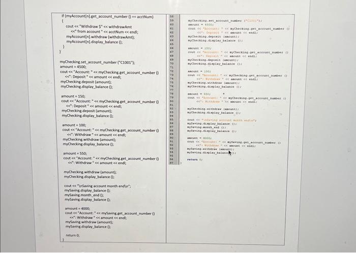 Solved 1. Define a class BankAccount which contains the | Chegg.com