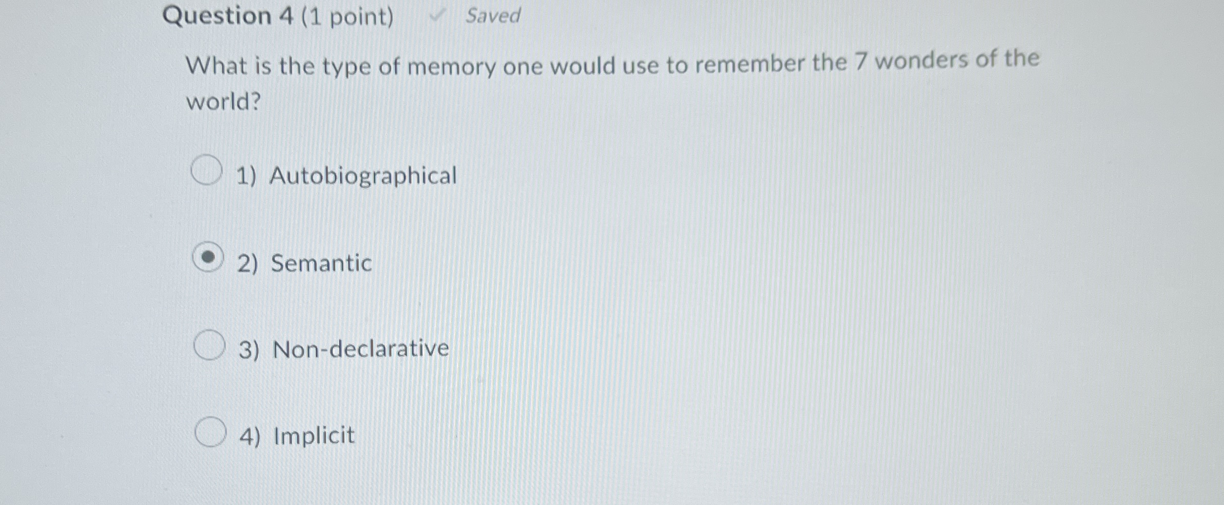 Solved Question 4 (1 point) SavedWhat is the type of | Chegg.com Solved Question 4 (1 point) SavedWhat is the type of | Chegg.com