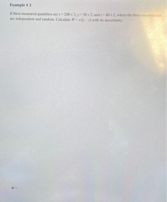 Solved PROPAGATION OF ERRORS AND STANDARD DEVIATION | Chegg.com