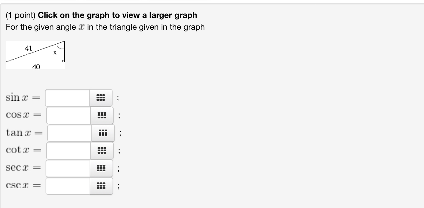 Solved (1 ﻿point) ﻿Click on the graph to view a larger | Chegg.com