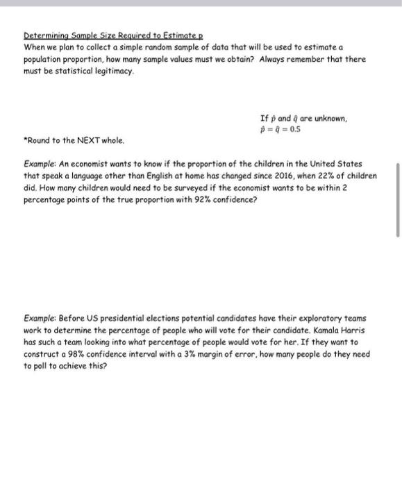 Solved Chapter 7: Estimating Parameters and Determining | Chegg.com