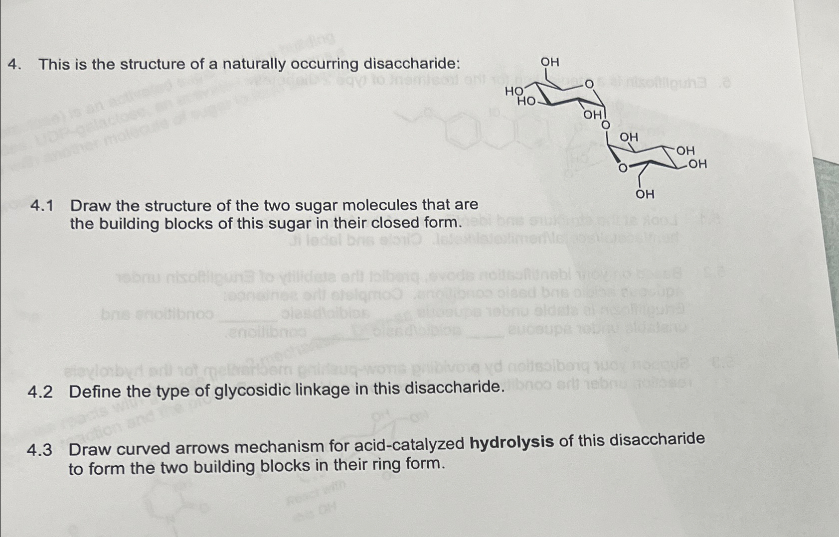Solved This is the structure of a naturally occurring | Chegg.com