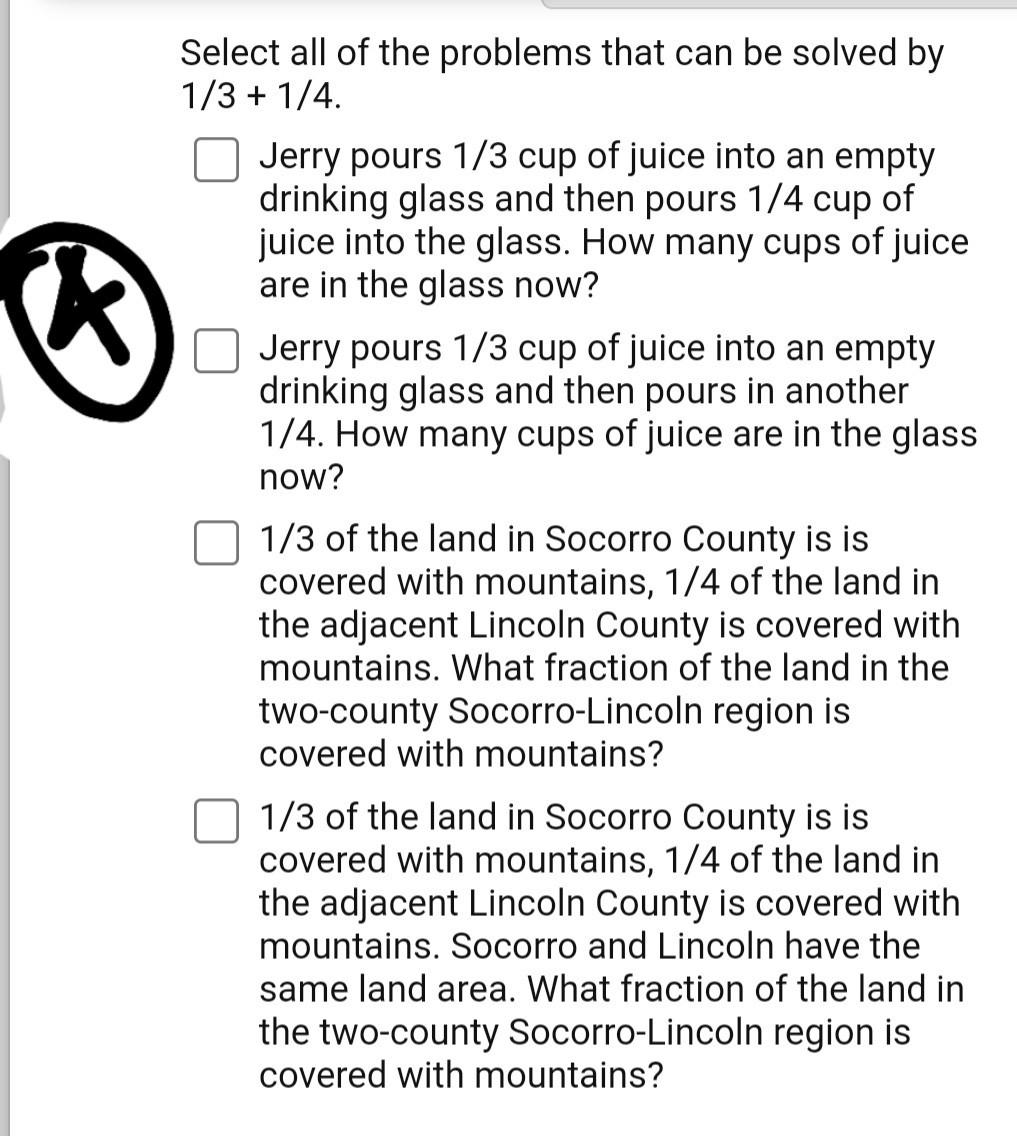 Solved Write a word problem that can be solved by 2/3 - 1/4. | Chegg.com