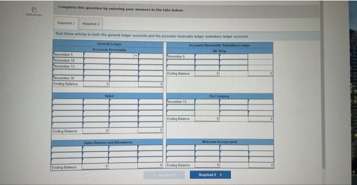 Solved Exercise 7-1 (Algo) Accounts receivable subsidiary | Chegg.com