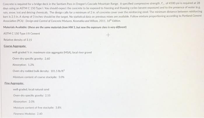 Solved 1. Calculate the fine aggregate content (lb/yd^3)2. | Chegg.com