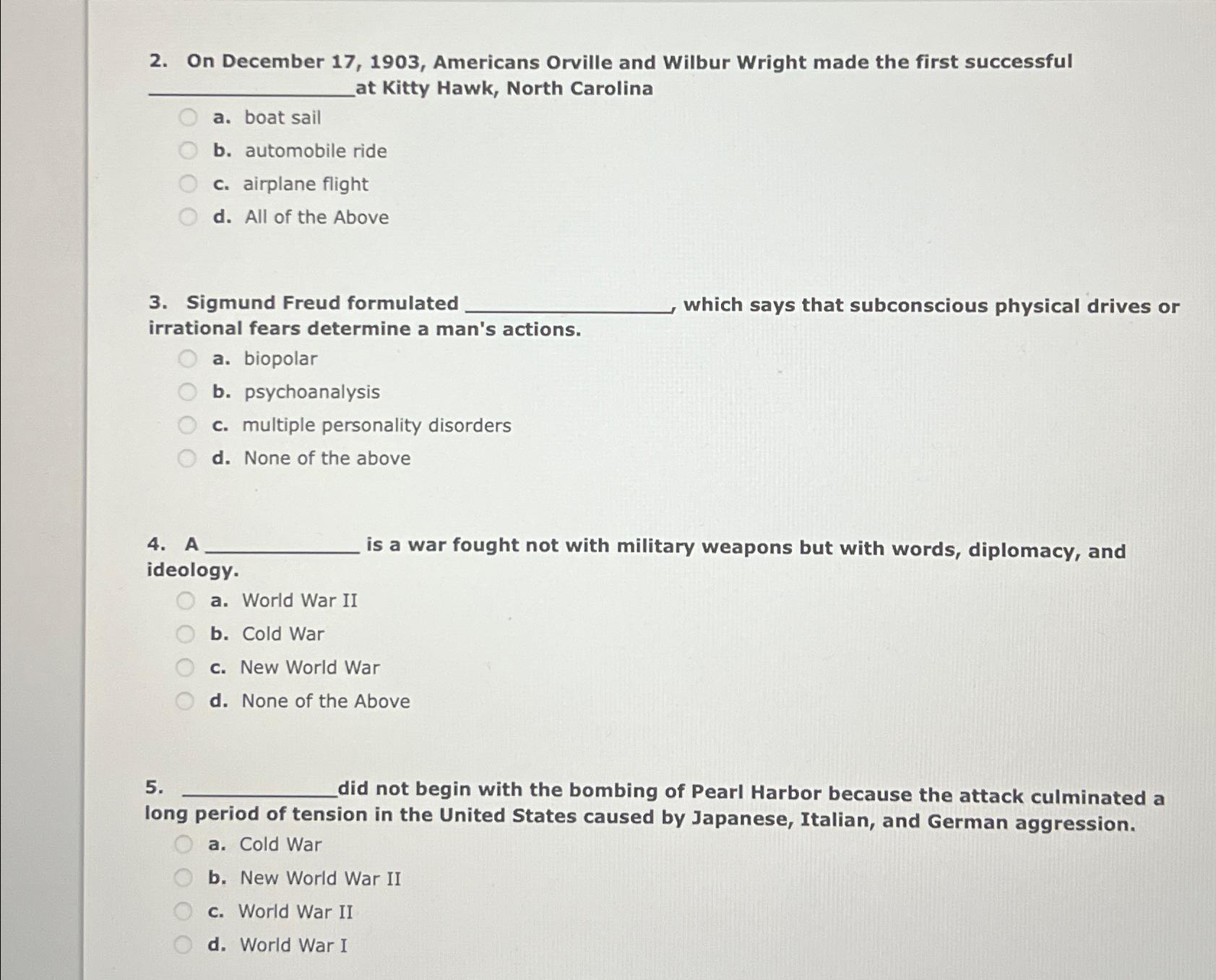 Solved On December 17, 1903, ﻿Americans Orville and Wilbur | Chegg.com
