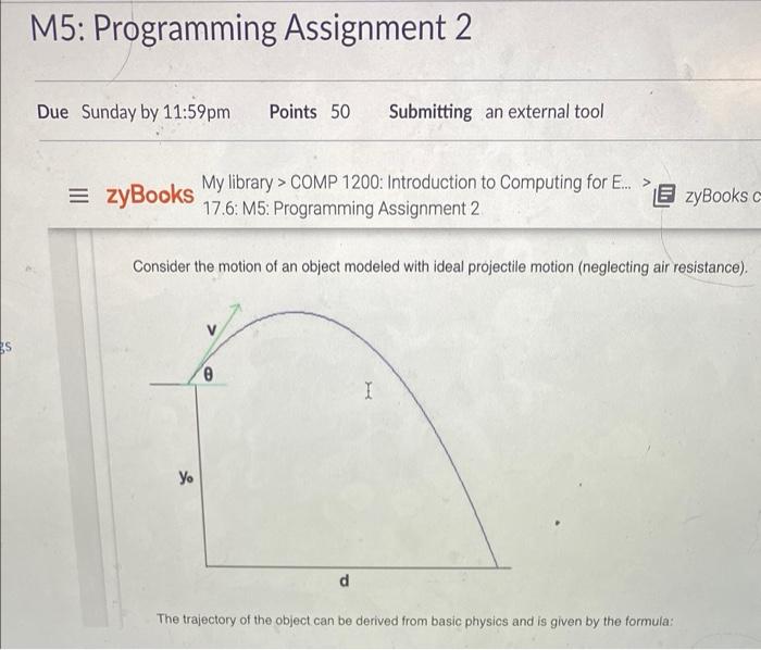 Solved ≡ zyBooks My library > COMP 1200: Introduction to | Chegg.com