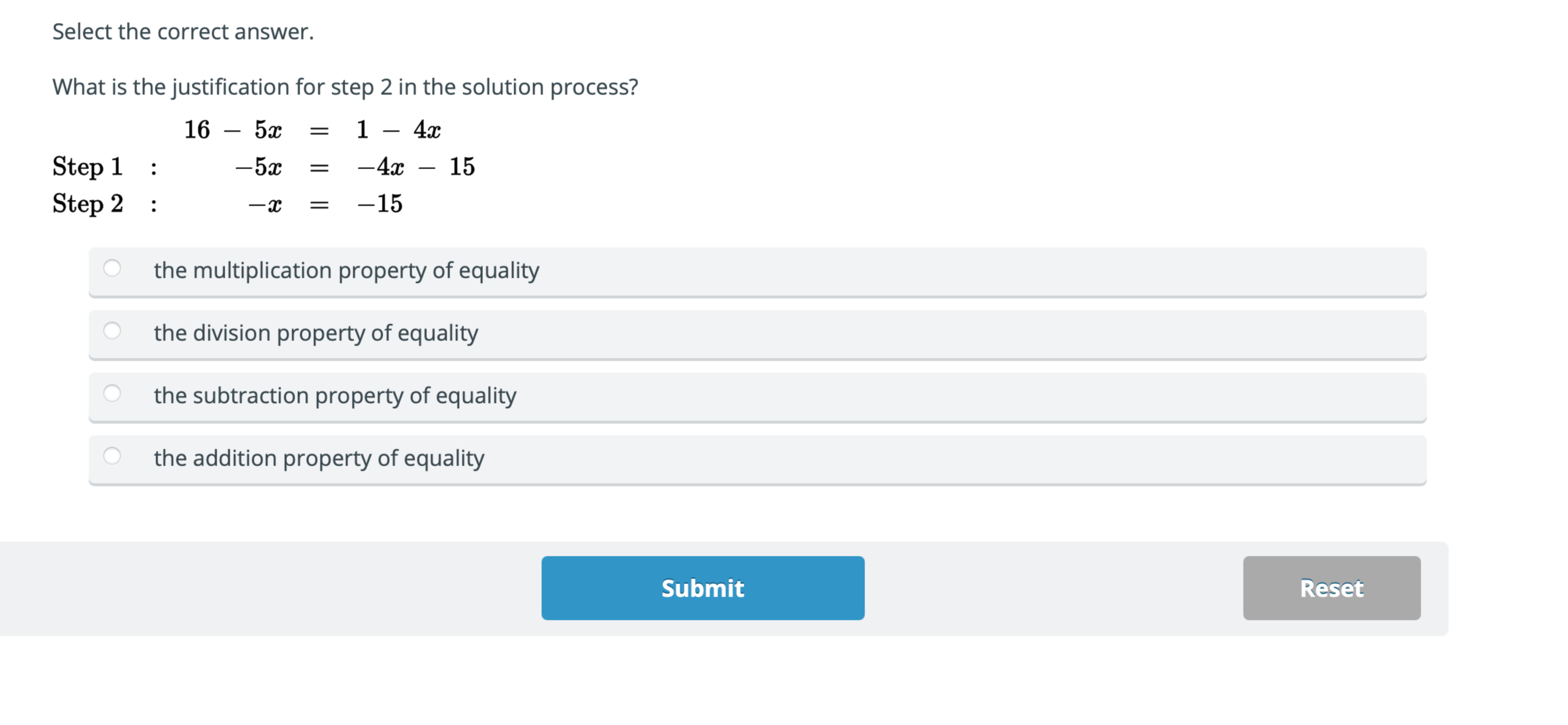 Solved Select the correct answer.What is the justification | Chegg.com