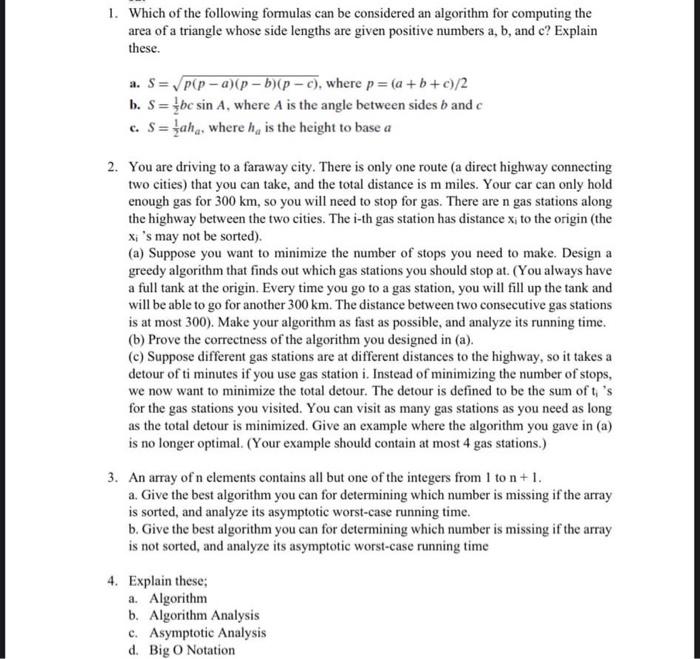 Solved 1. Which of the following formulas can be considered | Chegg.com