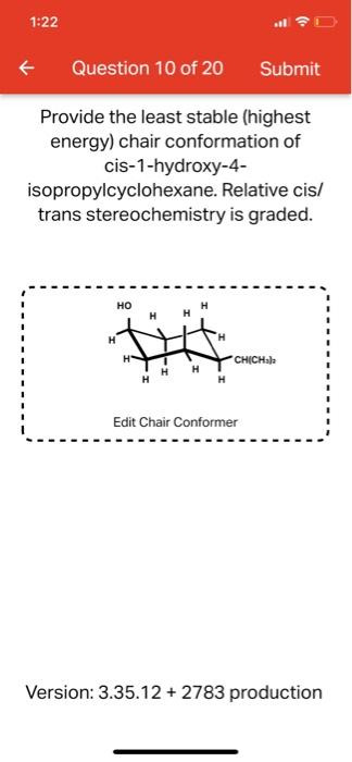 Solved 1:22 k Question 10 of 20 Submit Provide the least | Chegg.com