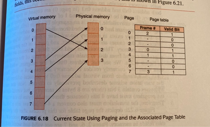 Solved 18 Suppose A Process Page Table Contains The Ent