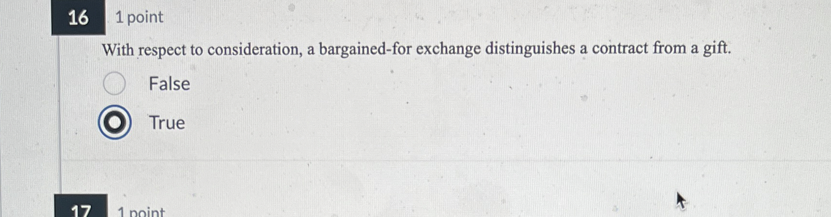 Solved 161 ﻿pointWith respect to consideration, a | Chegg.com