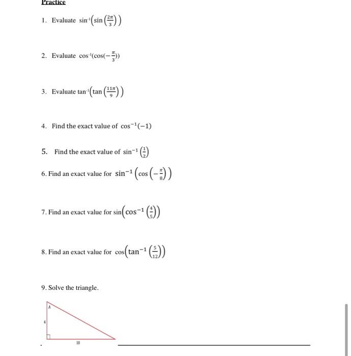 Solved 1. Evaluate sin−1(sin(32π)) 2. Evaluate | Chegg.com Solved 1. Evaluate sin−1(sin(32π)) 2. Evaluate | Chegg.com
