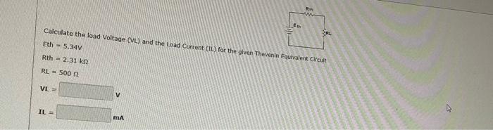 Solved Given the circuit in Figure 8-3. Calculate VTH and | Chegg.com