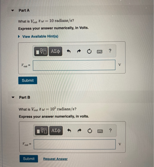 Solved An R-C circuit is driven by an alternating voltage of | Chegg.com