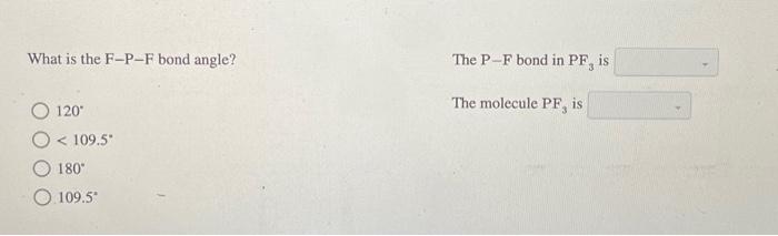 Draw the Lewis structure for PF3, including lone | Chegg.com