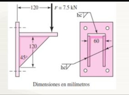 Solved determine the hc dimension of the weld, if an E70xx | Chegg.com