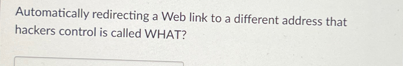 Solved Automatically Redirecting A Web Link To A Different