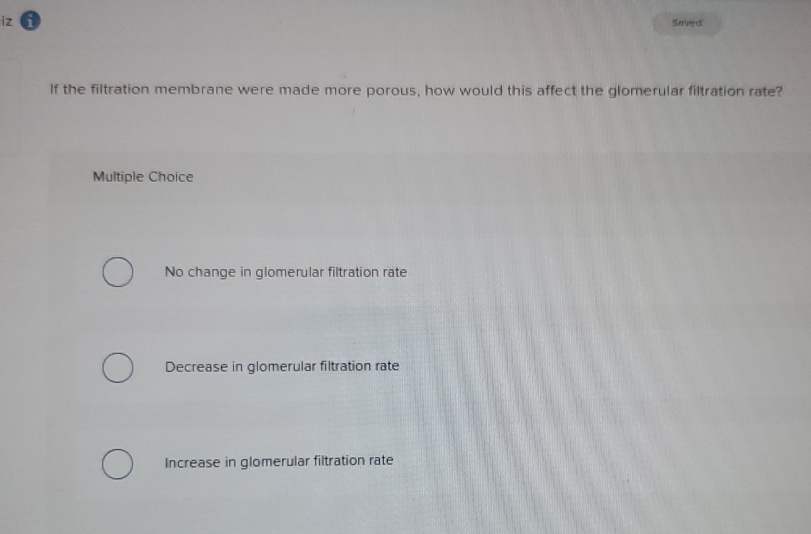 Solved iz (1)strenderIf the filtration membrane were made | Chegg.com