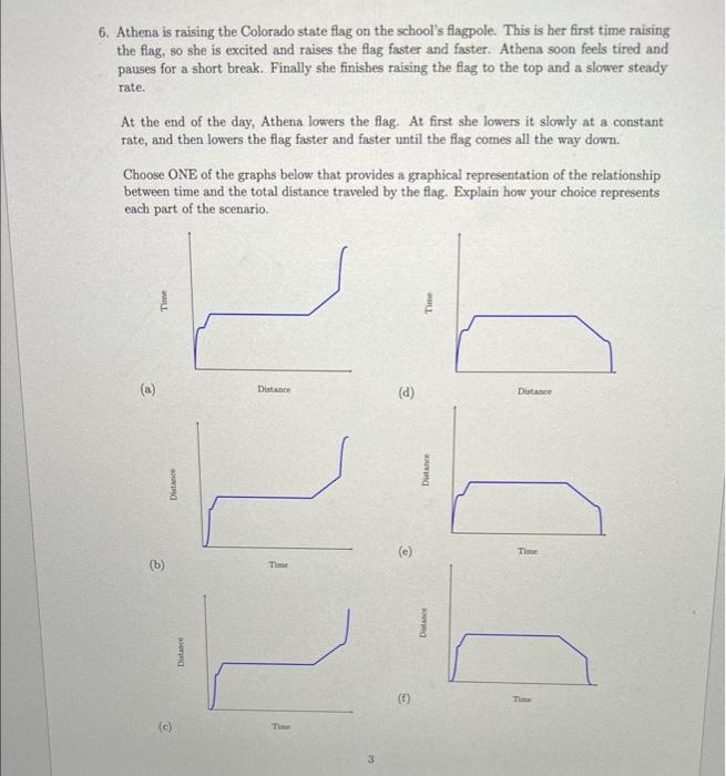Solved 6. Athena is raising the Colorado state flag on the | Chegg.com