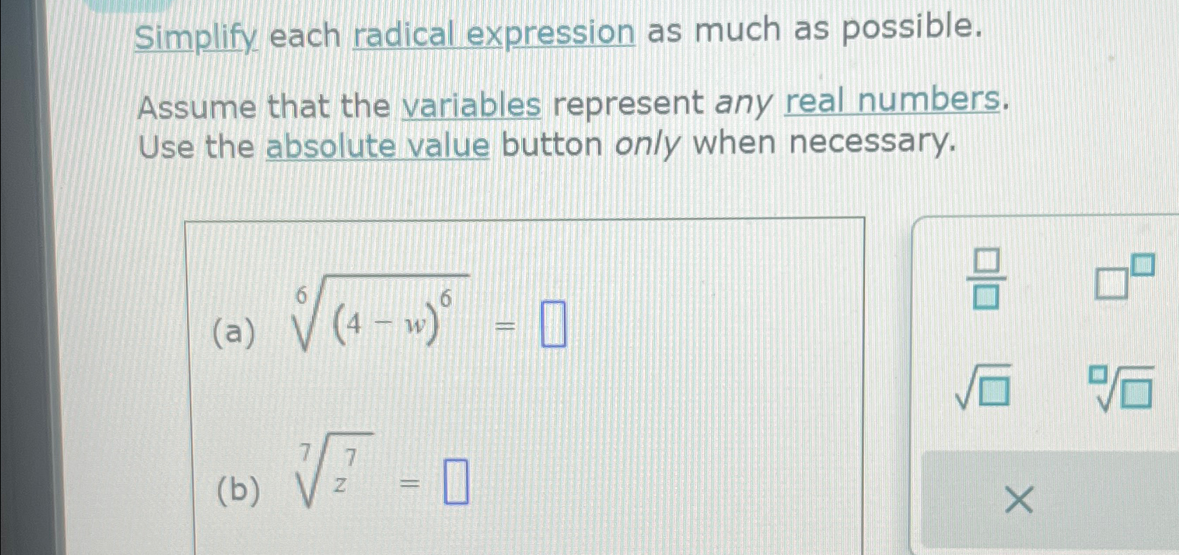 Solved Simplify each radical expression as much as | Chegg.com
