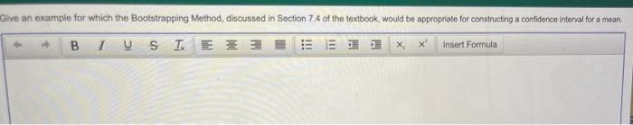 Solved Give an example for which the Bootstrapping Method, | Chegg.com